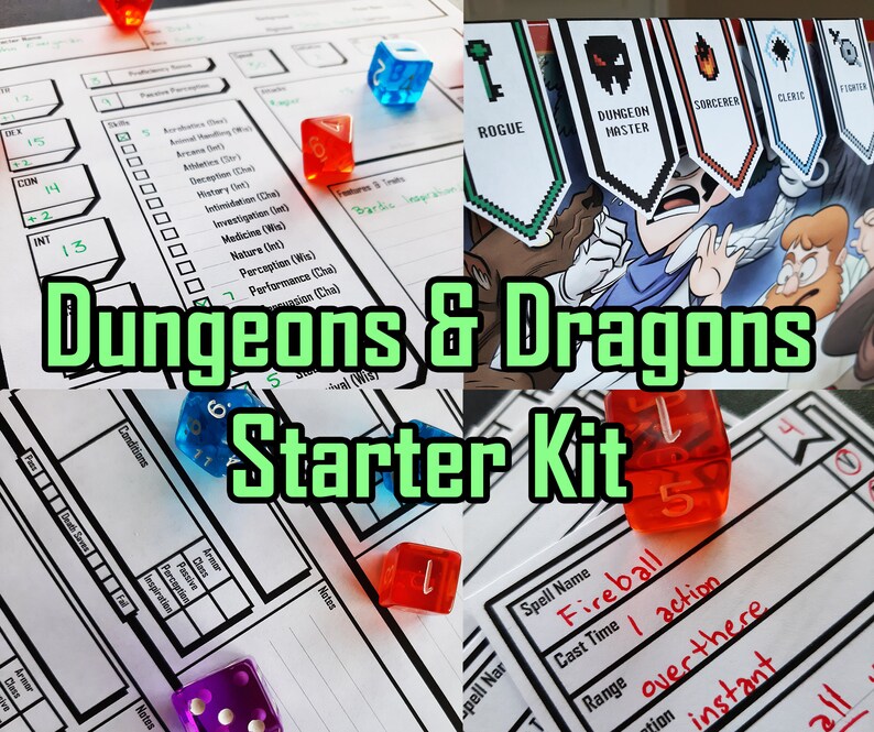Dungeons and Dragons Starter Kit - Etsy