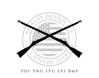 Crossed rifles | Etsy