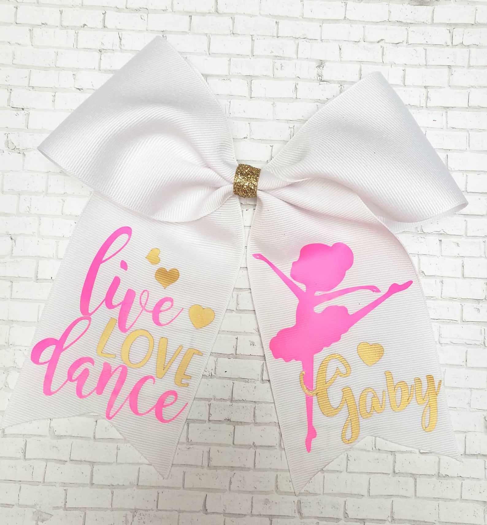 Live Love Dance Cheer Bow - Etsy