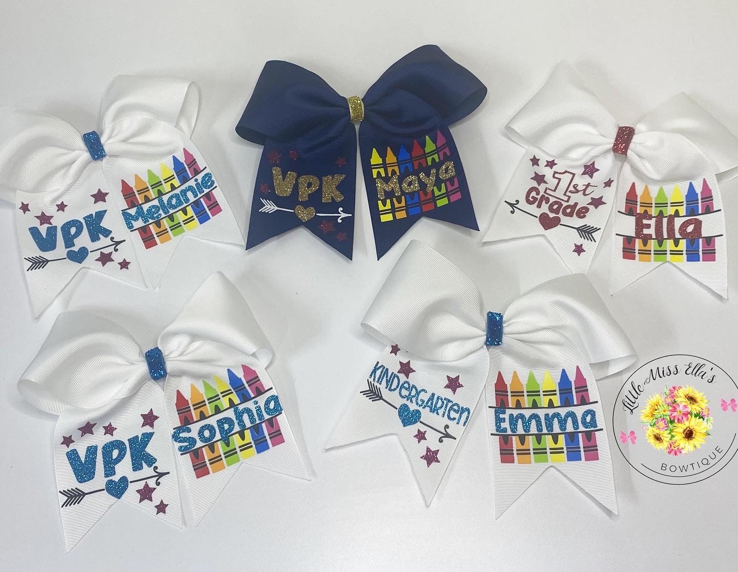 Crayon School Cheer Bow/crayola Back to School Bow - Etsy