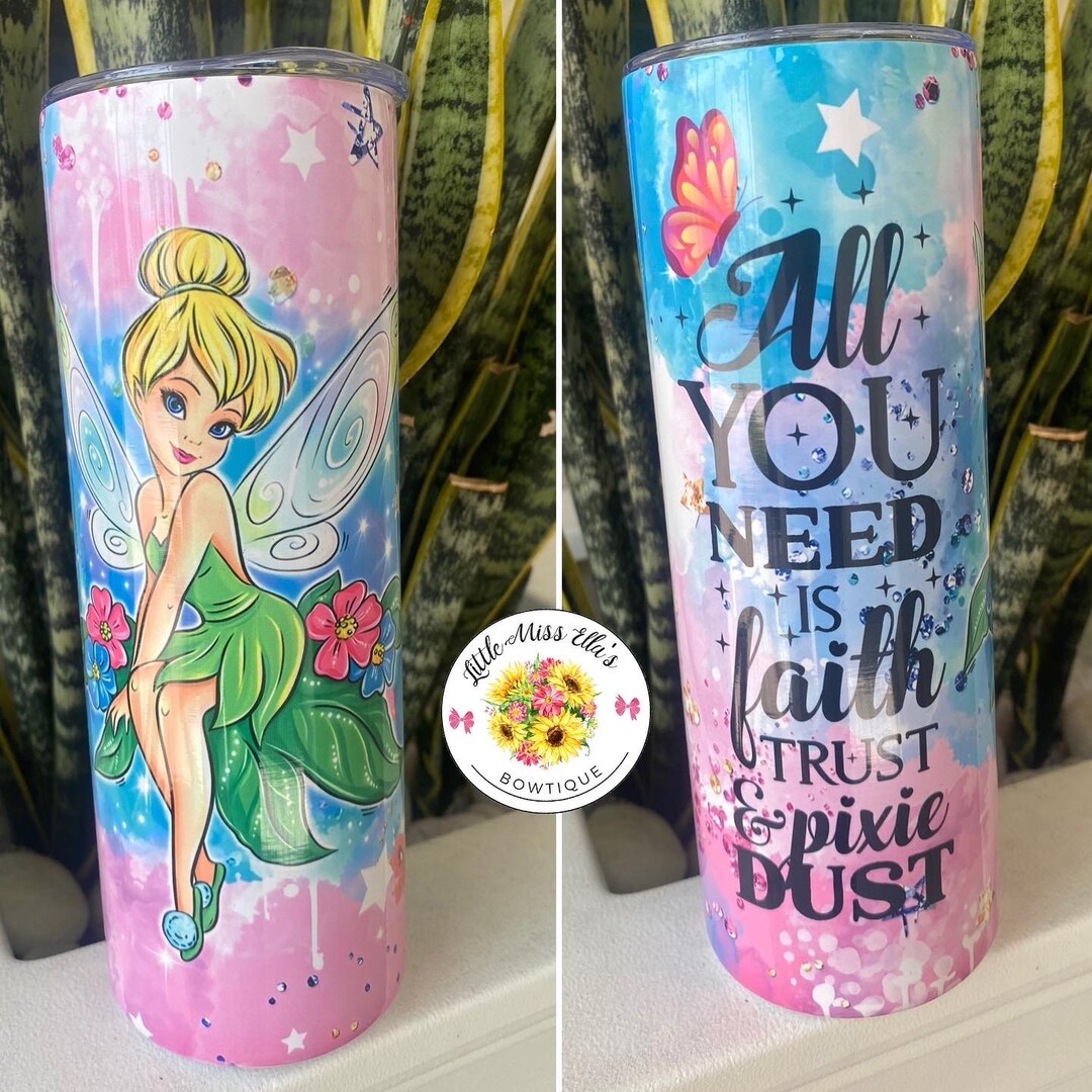 Tinkerbell Custom Tumbler Disney Tumbler Disney Vacation Tumbler ...