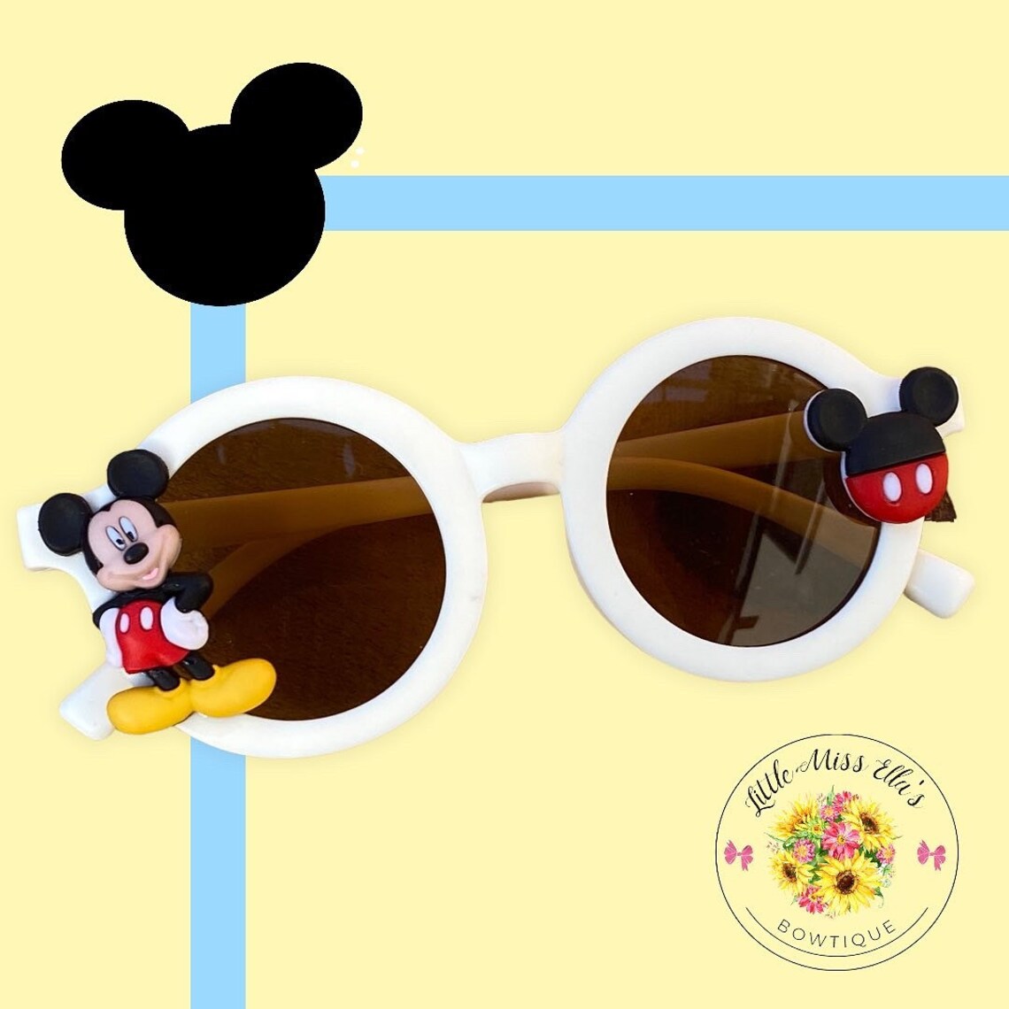 Mickey Round Retro Sunnies Boy Personalized Sunglasses - Etsy