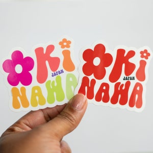 Okinawa Japan Sticker | Okinawa Flower Power | Japan Sticker | Okinawa ...