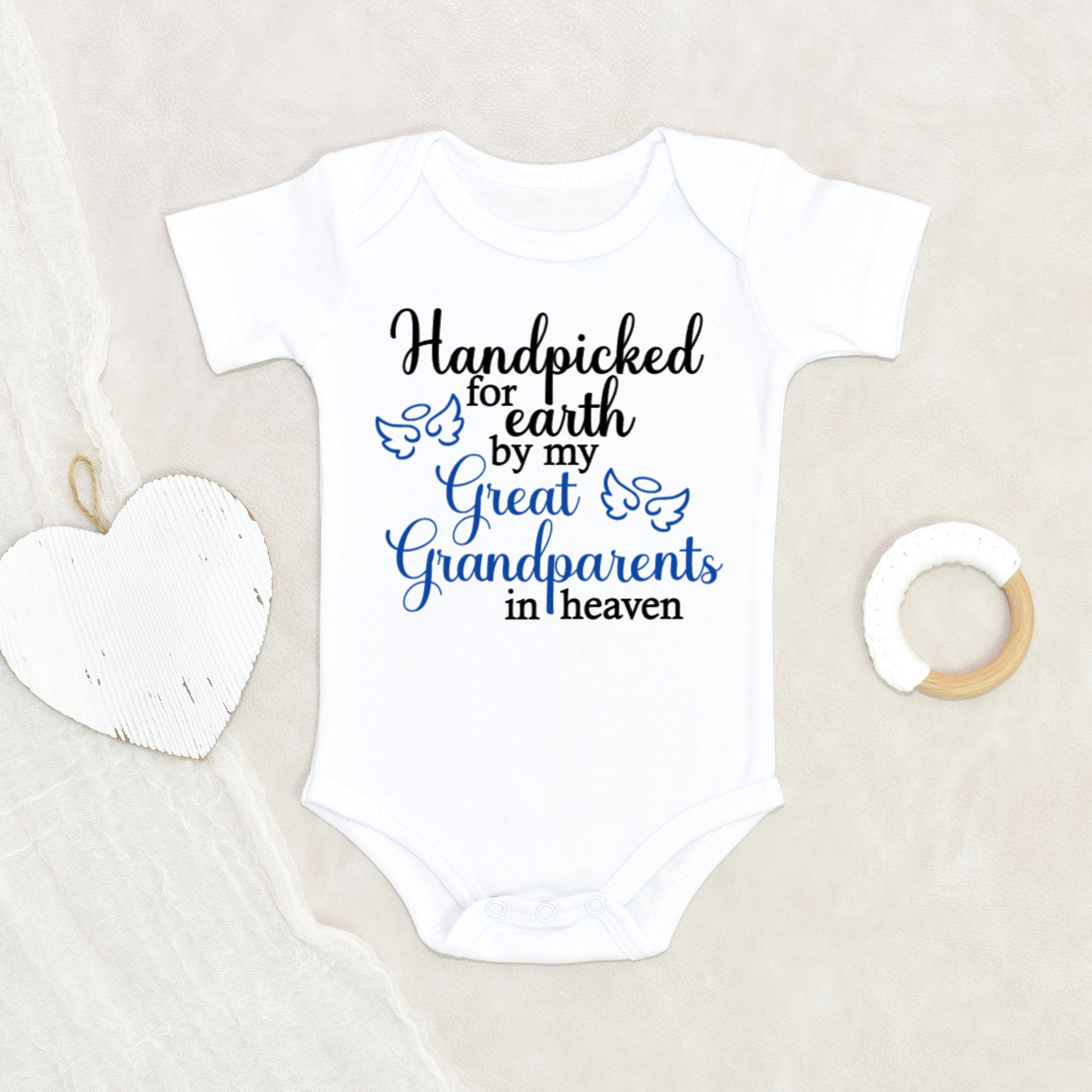 Handpicked for Earth by My Great Grandparents in Heaven Baby | Etsy