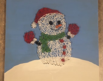 Snowman string art | Etsy