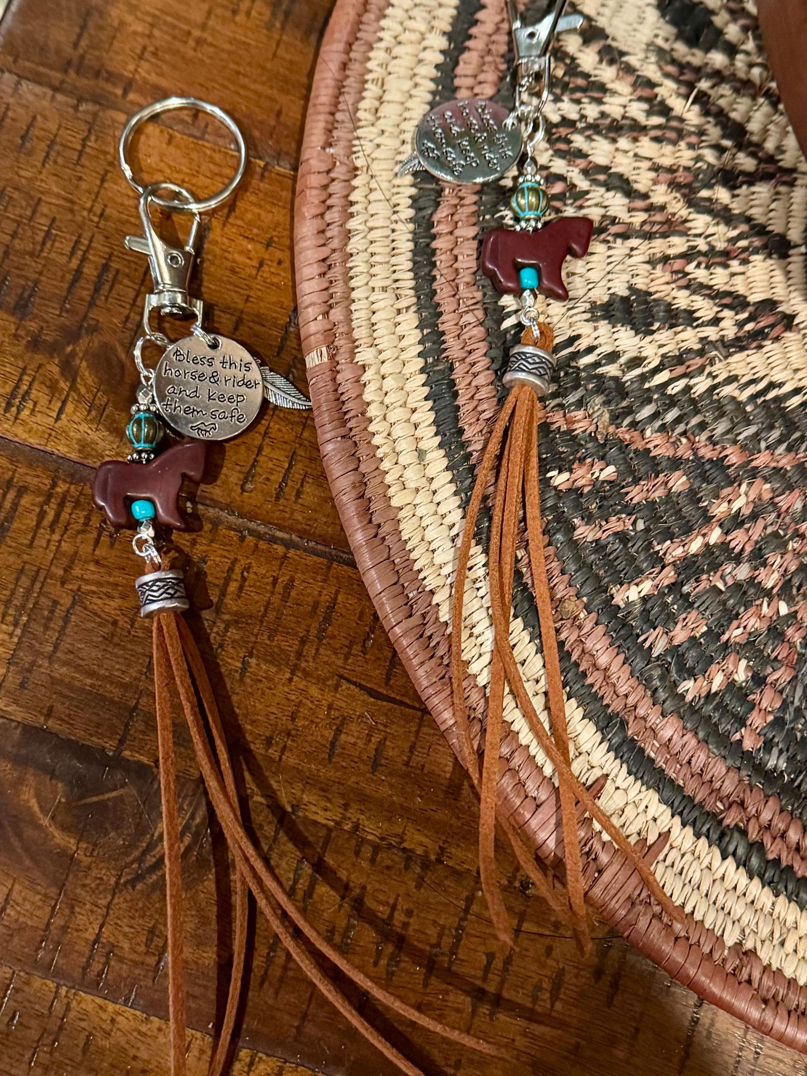 Bridle Charms, "bless This Horse and Rider and Keep Them Safe" - Etsy