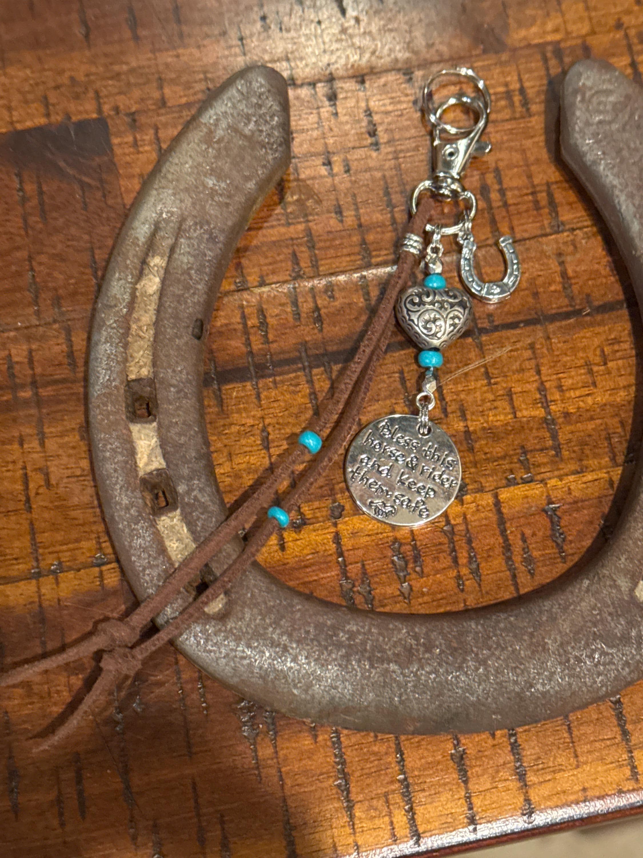 Bridle Charm , "bless This Horse and Rider and Keep Them Safe" - Etsy