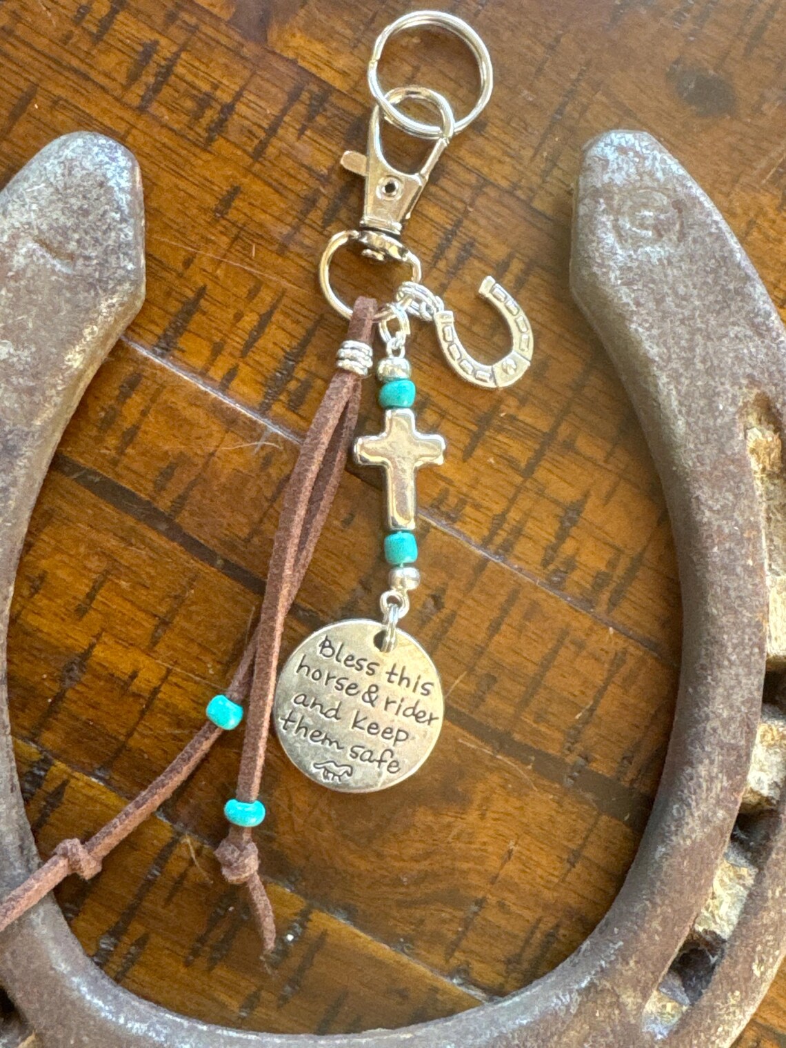 Bridle Charm , "bless This Horse and Rider and Keep Them Safe" - Etsy