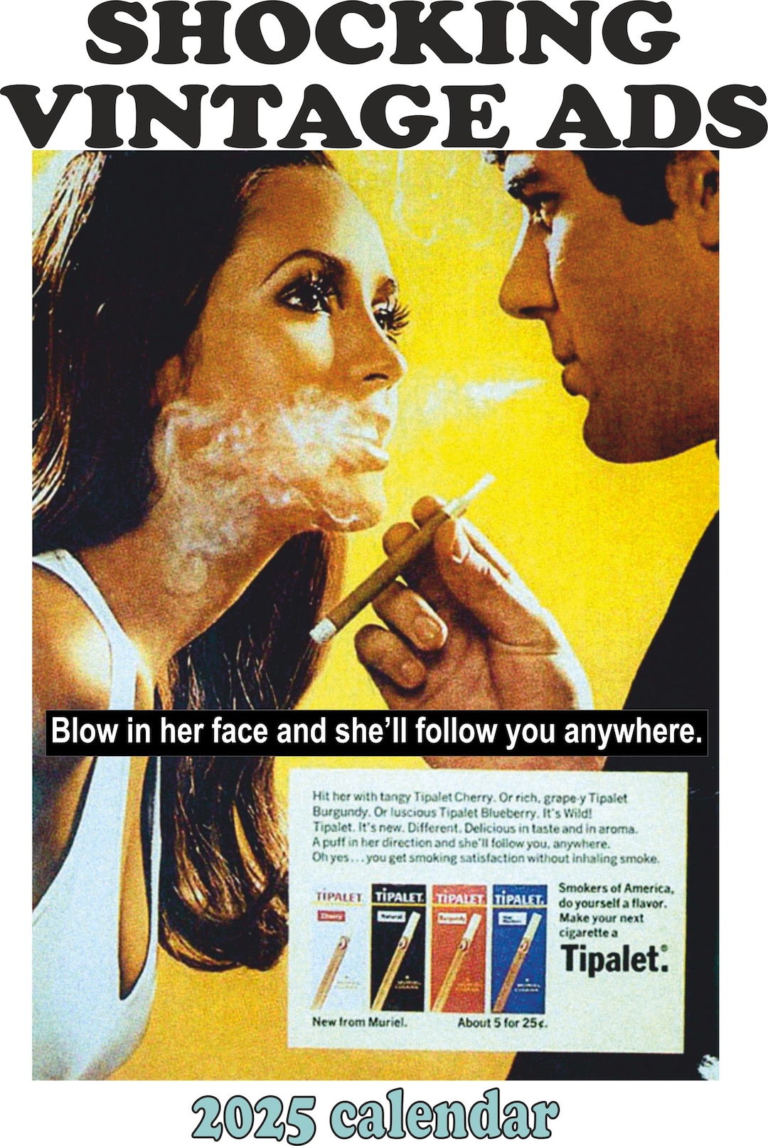 Shocking Vintage Ads 2025 Wall Calendar - Etsy
