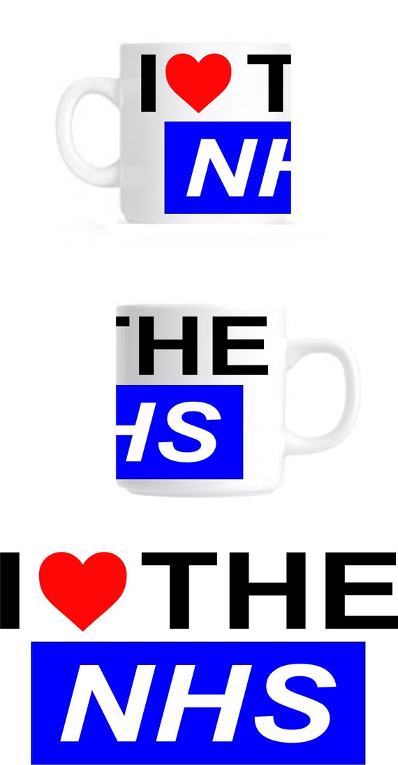 I LOVE THE NHS ceramic mug | Etsy