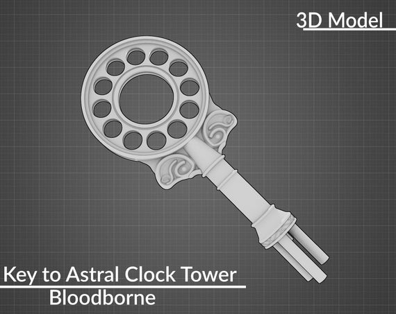 Key to Lady Maria's Astral Clock Tower bloodborne 3D | Etsy