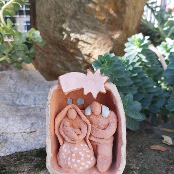 Terracotta Nativity - Etsy
