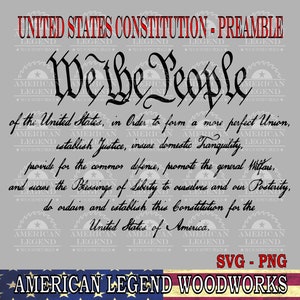US Constitution - Preamble - We the People Svg Png - High Quality ...