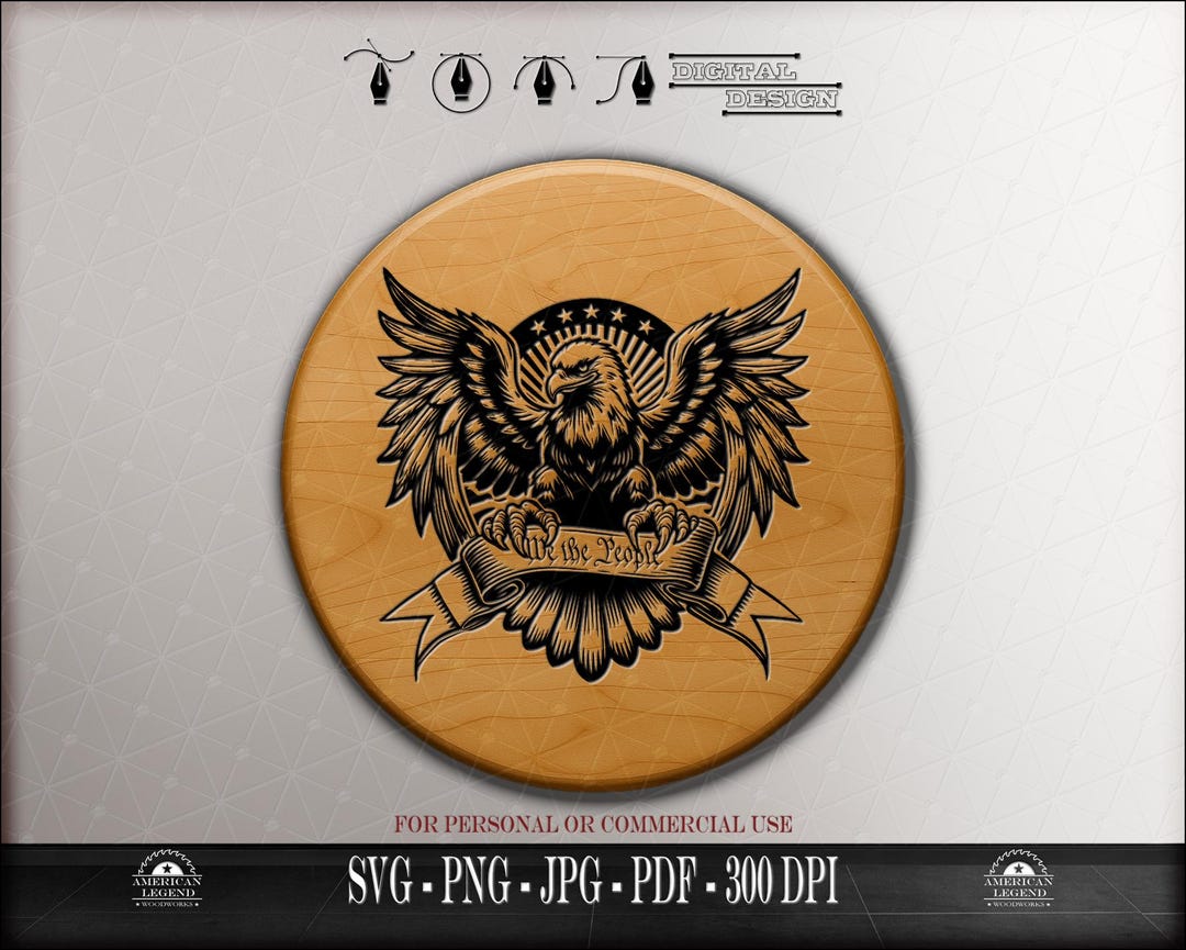 Adler - Vektorgrafik - We the People - (svg, png, jpg, pdf) (Digitaler ...