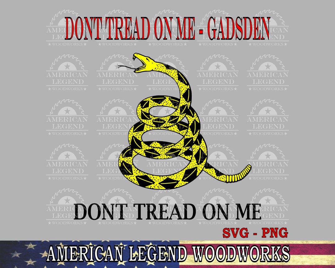 Don't Tread on Me Gadsden Flag Detailed SVG-PNG Vector Cut File ...
