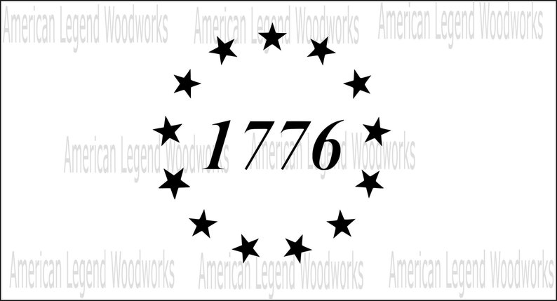 13 Star 1776 Union Svg Dxf Png Vector Digital File - Etsy