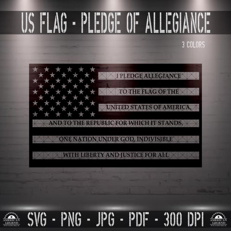 Pledge of Allegiance - Etsy