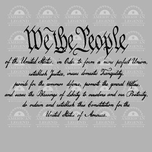 US Constitution - Preamble - We the People Svg Png - High Quality ...