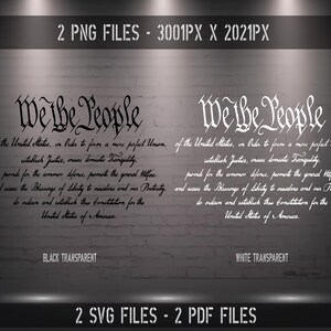 US Constitution - Preamble - We the People Svg Png Pdf - 300 Dpi ...