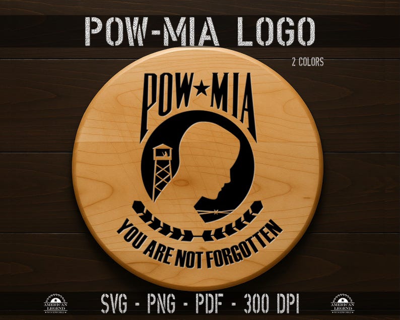 POW MIA Flag Logo: Vector File (svg, Png, Pdf) (digital Download) - Etsy