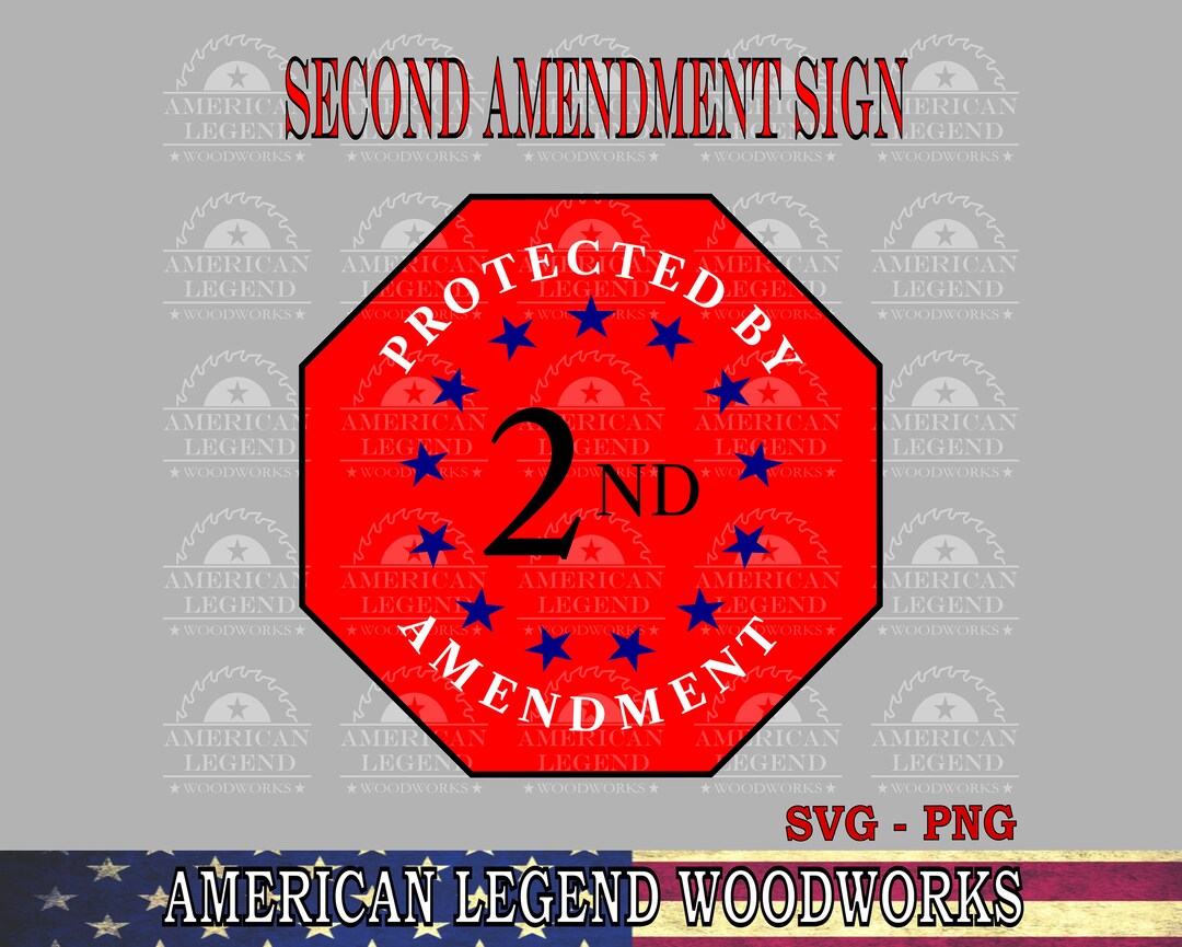 Second Amendment Security Sign 2A Svg Png Vector Cut File - High ...