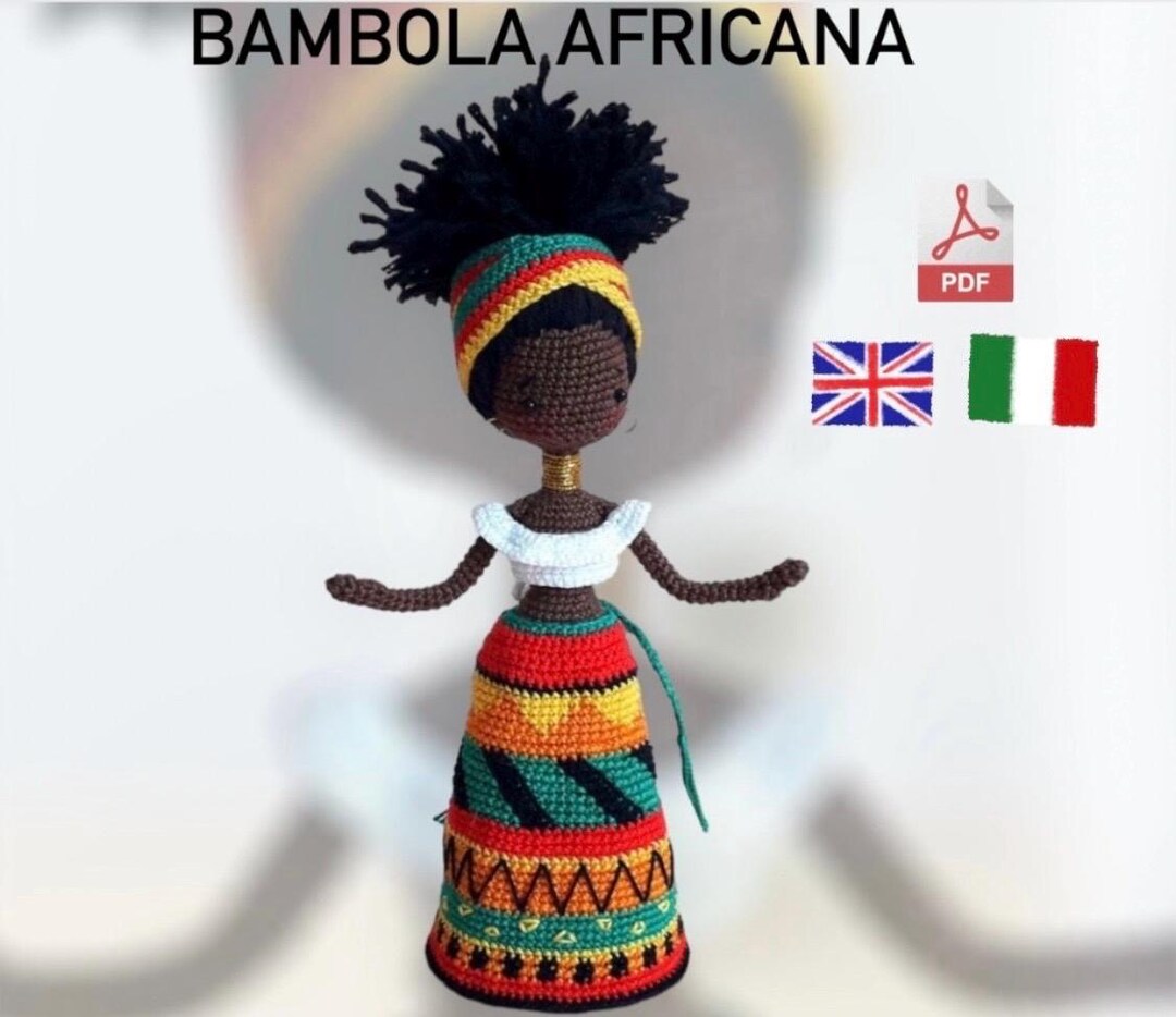 African Doll Africa. Amigurumi Crochet Pattern Pdf Instant Download ...