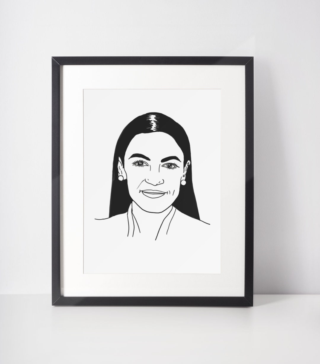 Alexandria Ocasio-cortez AOC Portrait 4x6 5x7 or 8x10 - Etsy