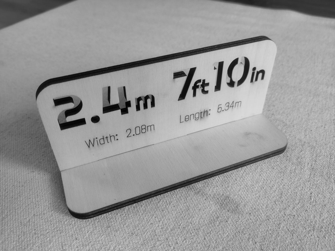 Camper Van Height Indicator Plate Made to Order Custom Sizes - Etsy