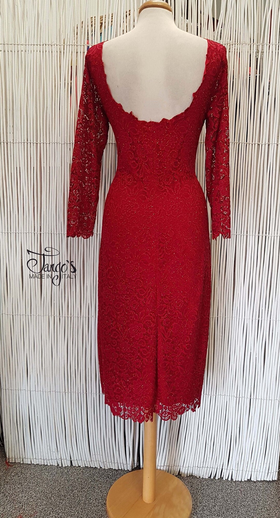 Tango's Dark Red Navy Lace Dress / Tango Dress / Argentine Tango ...