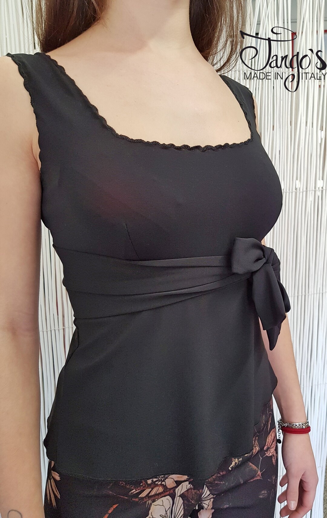 Tango's Bow Top / Tango Top / Casual Top / Wallet Bow Top / Black ...