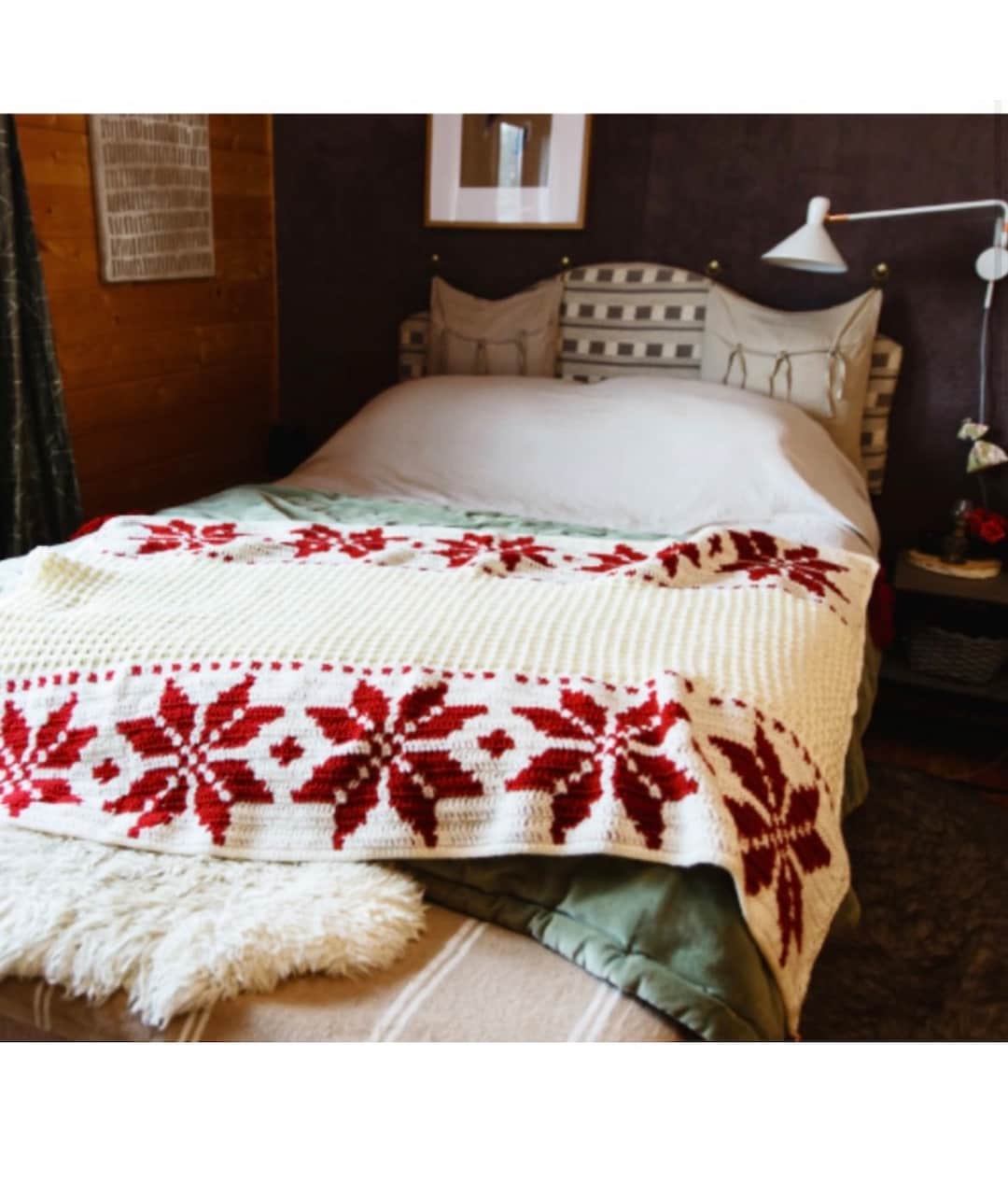 Nordic Christmas Blanket - Etsy