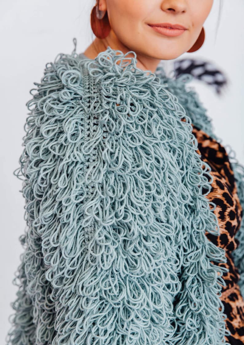 Here We Go Loopy Loo Jacket Crochet Pattern - Etsy UK