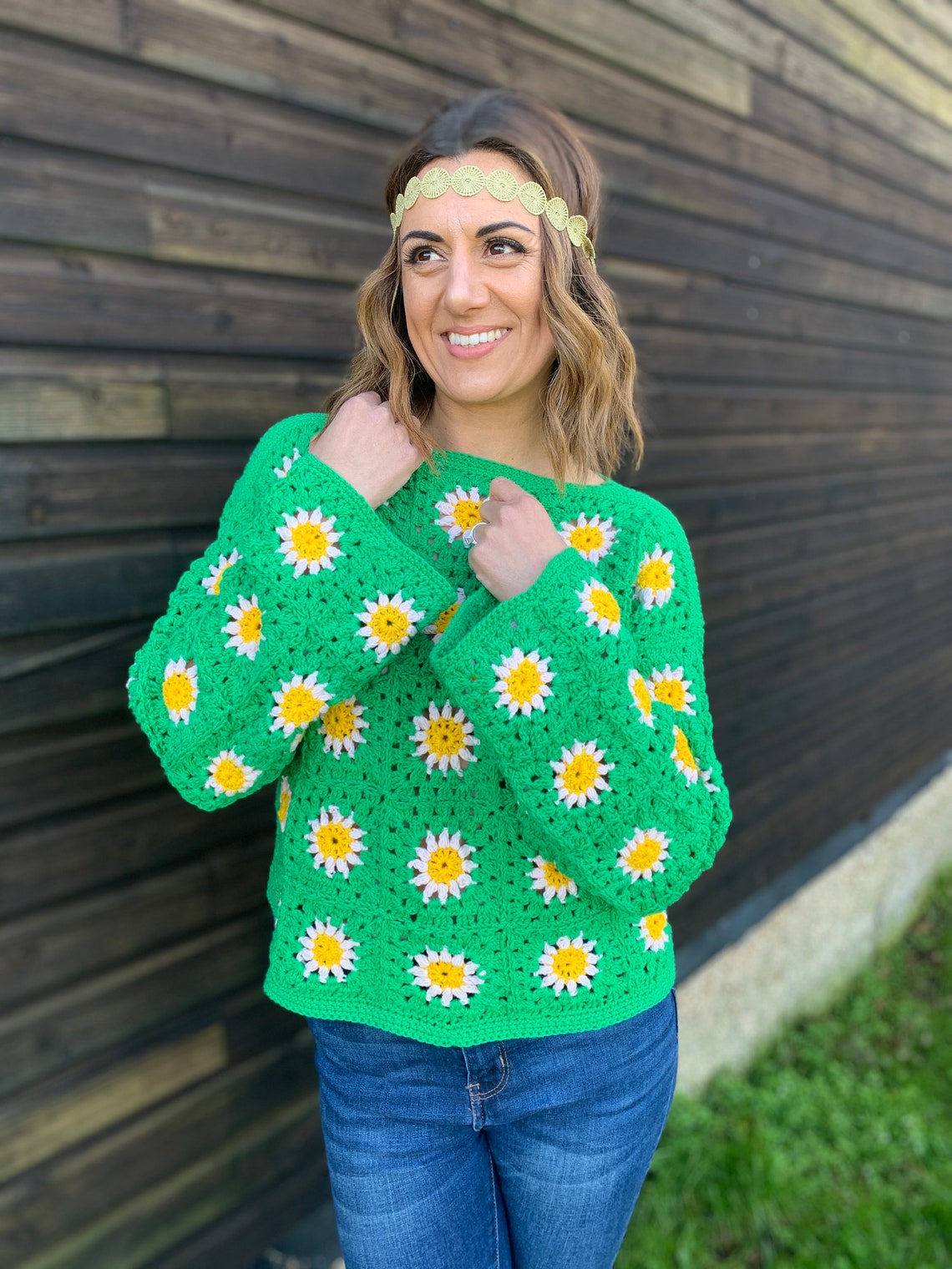 Daisy Granny Jumper - Etsy