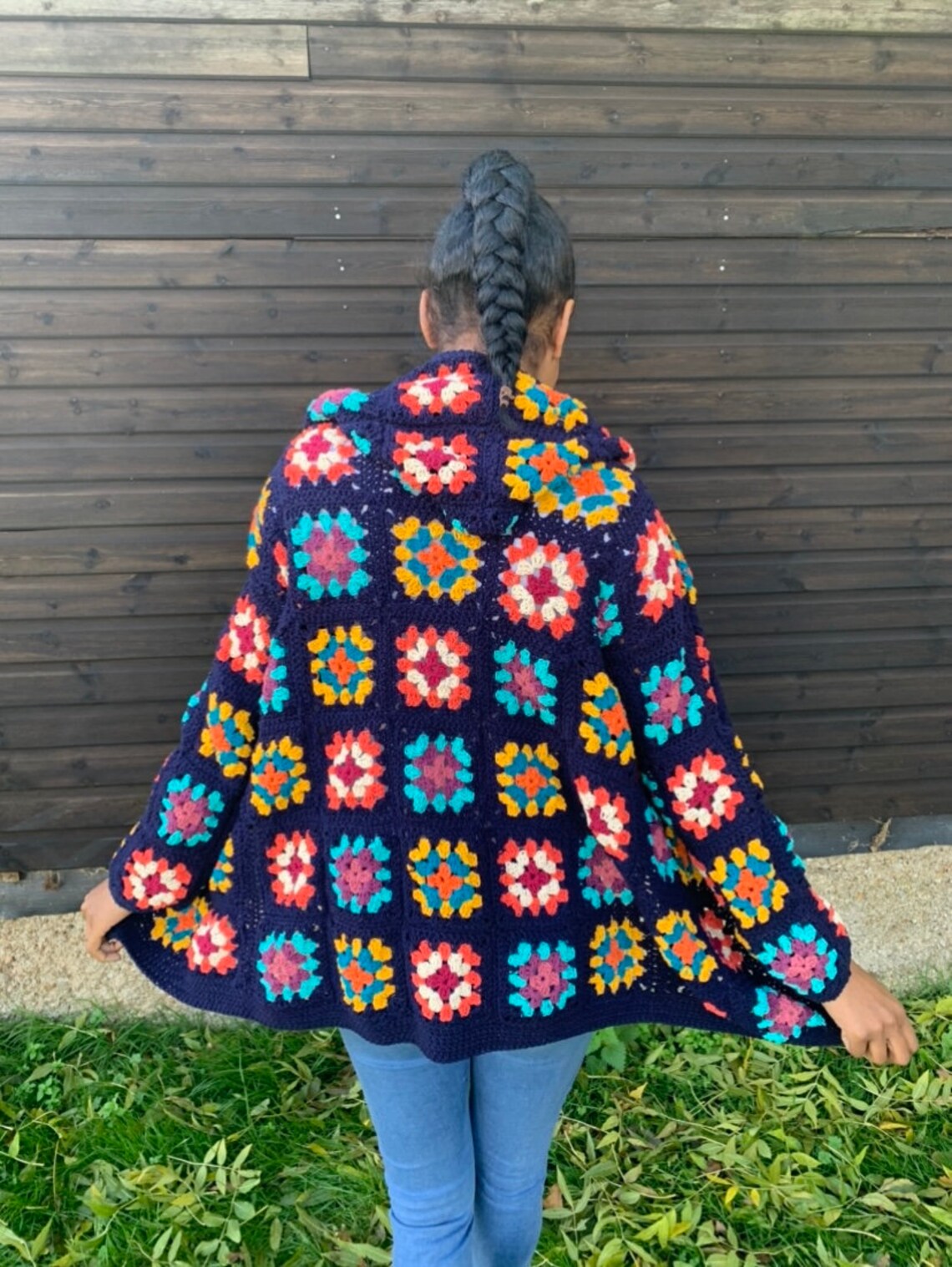 Chill Out Granny Square Hooded Jacket Pattern - Etsy