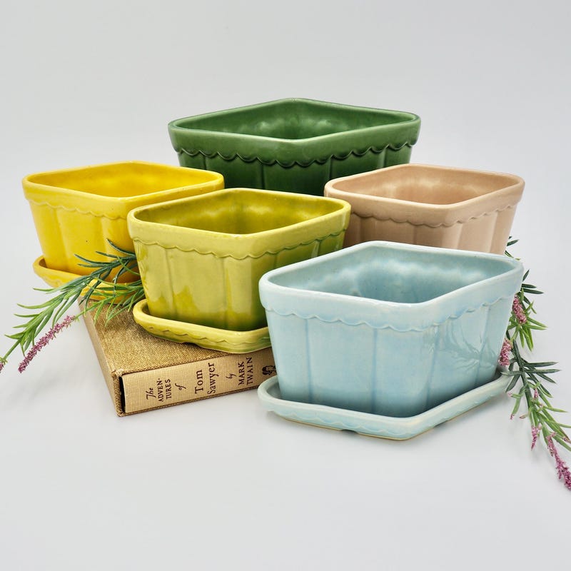 Chartreuse Planter - Etsy