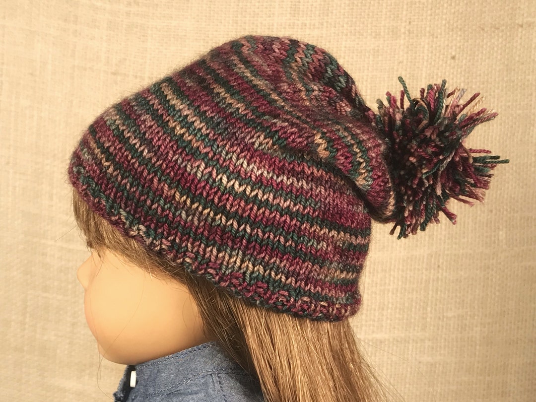 Easy Knitting Pattern Basic Hat,18 Inch Doll PDF Knitting Pattern to ...