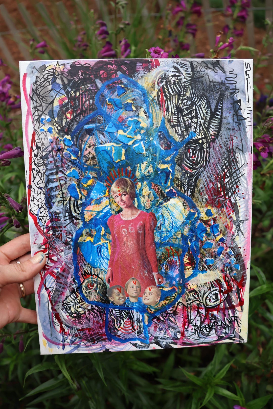 Mother VVV- Multi-media Art Mounted on Canvas/ Abstract - Etsy