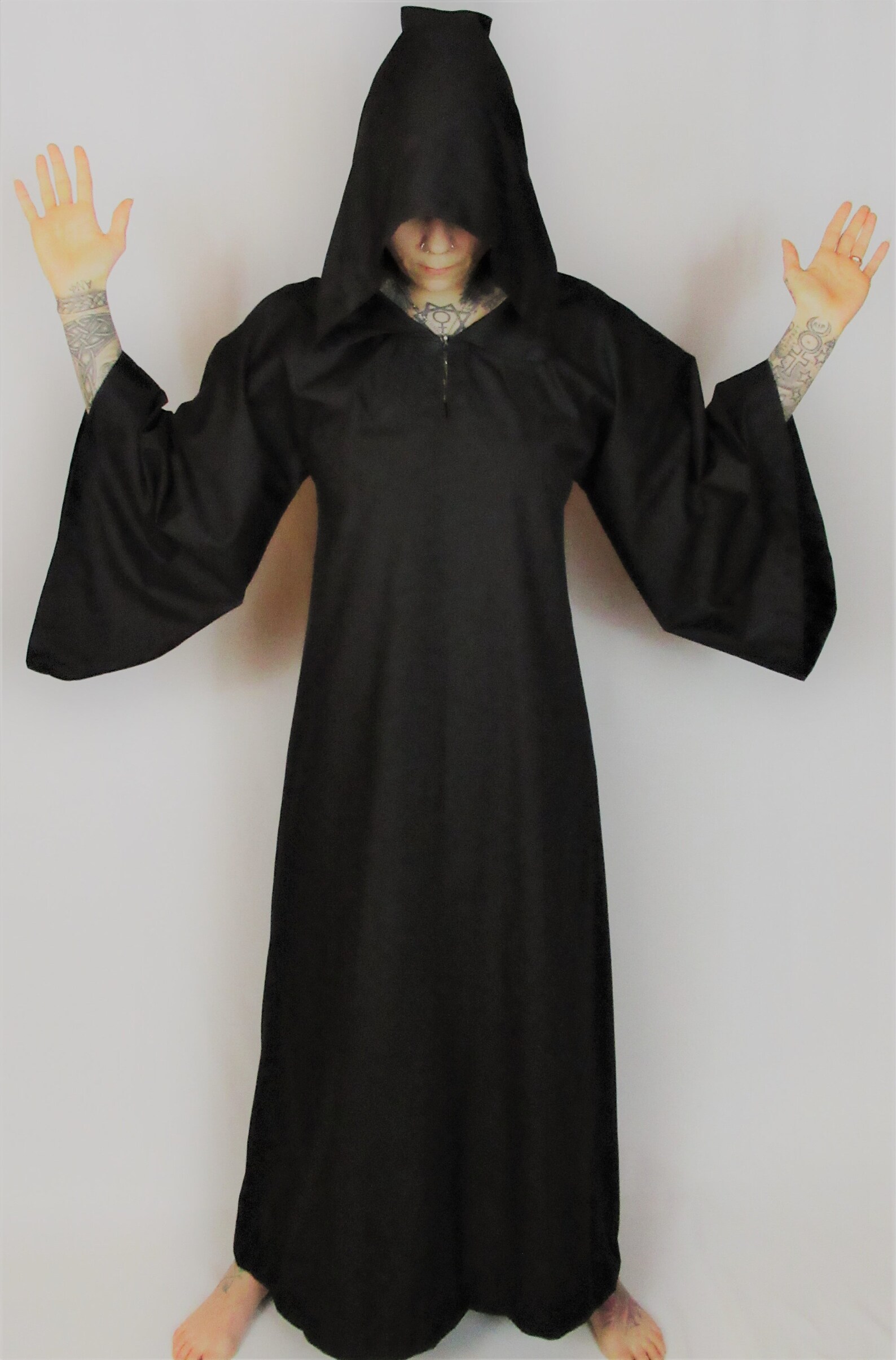 Ceremonial TAU Robe With HOOD OTO Golden Dawn Magick Thelema - Etsy