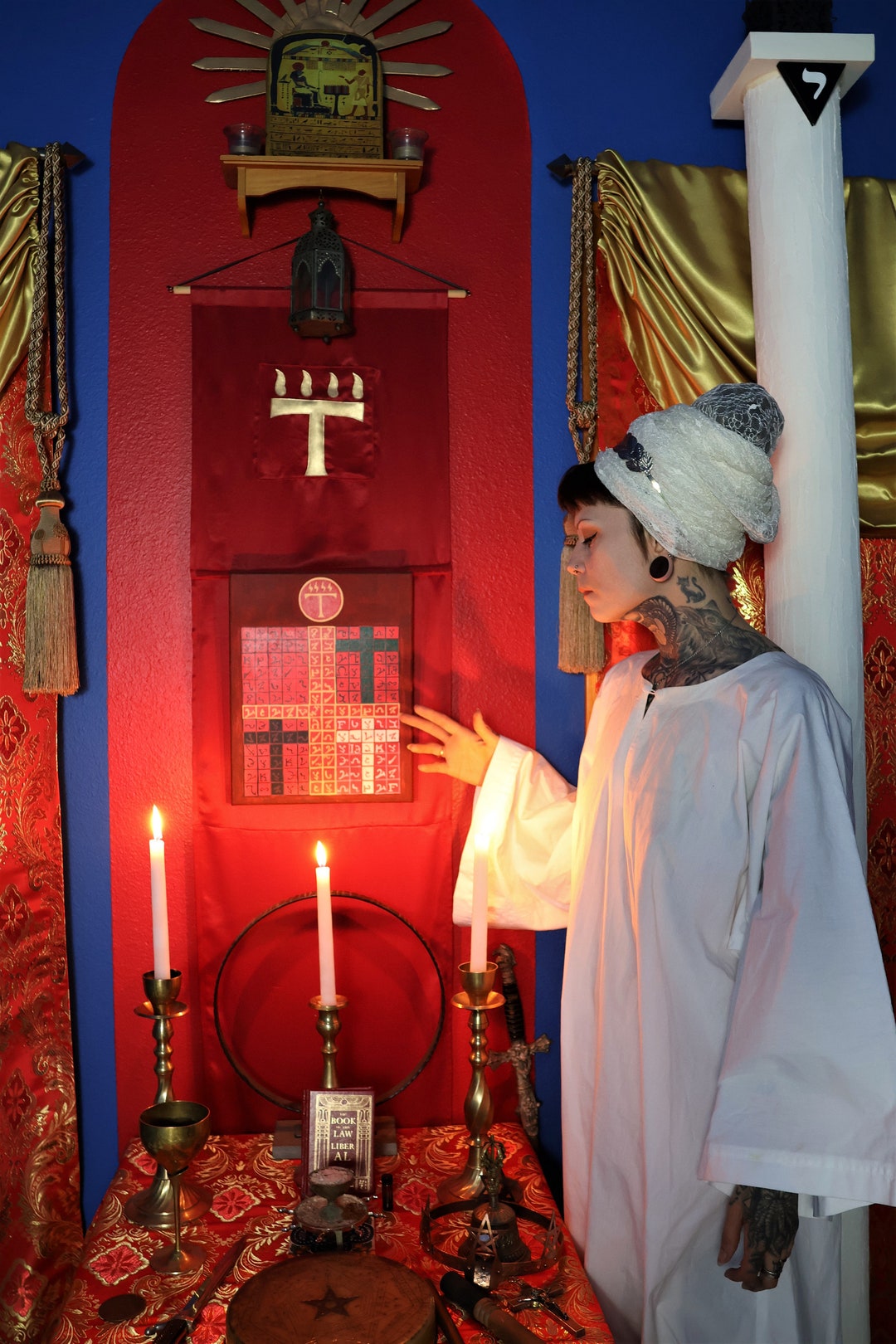 Ceremonial TAU Robe OTO Golden Dawn Magick Thelema A.'.A.'. EGC Gnostic ...