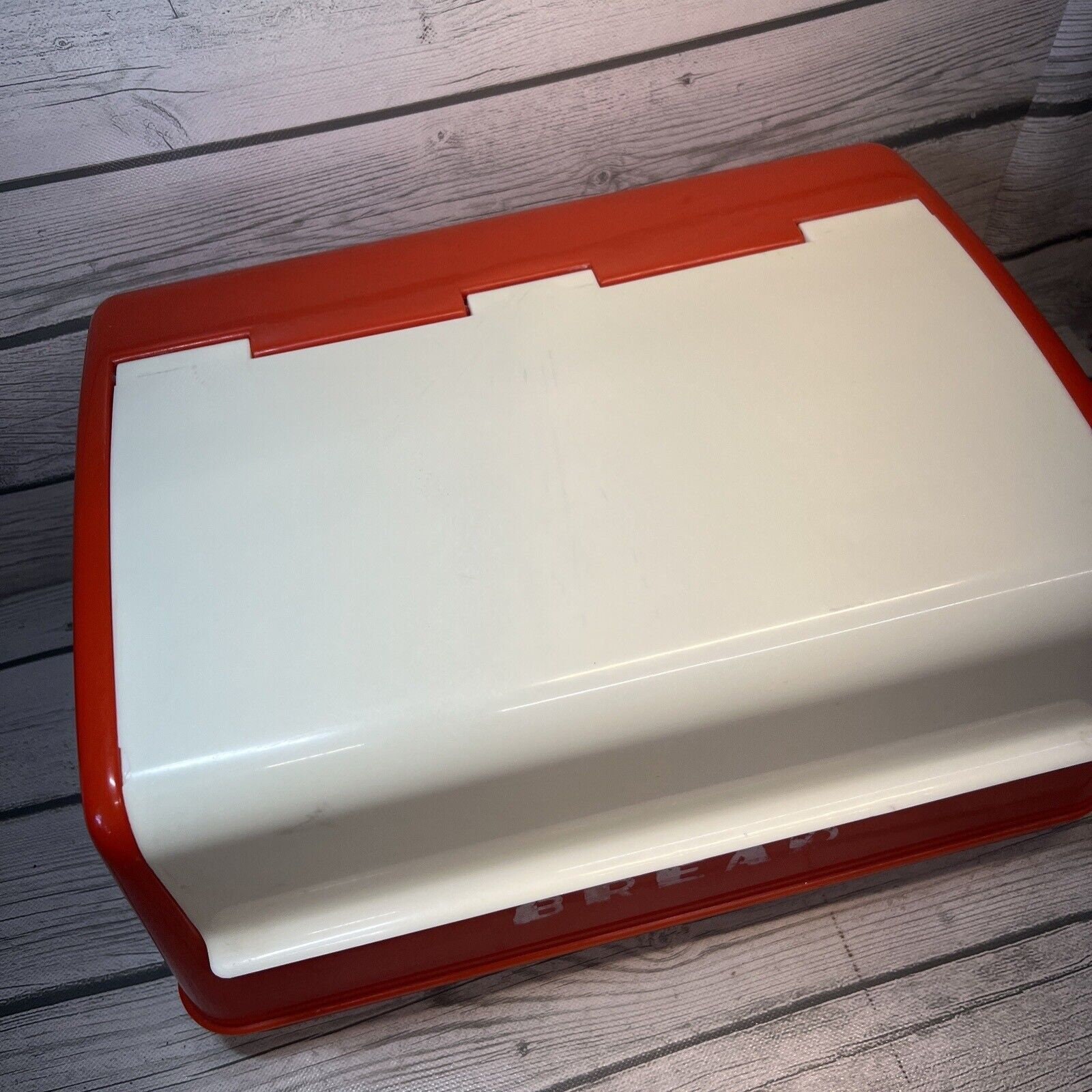 Vintage Lustro Ware Red White Plastic Bread Box B-20 Mid Century - Etsy