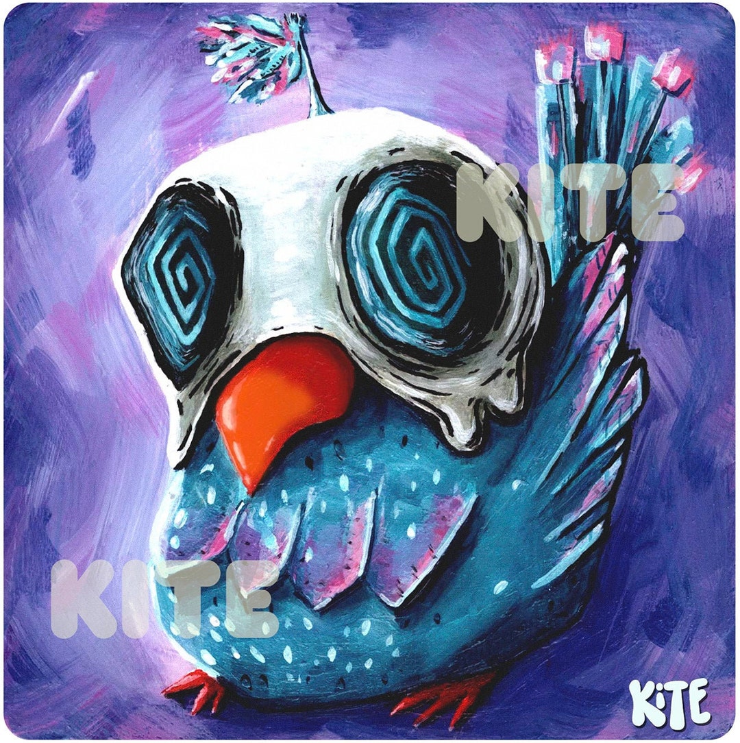 Birb Square 5x5 Print - Etsy