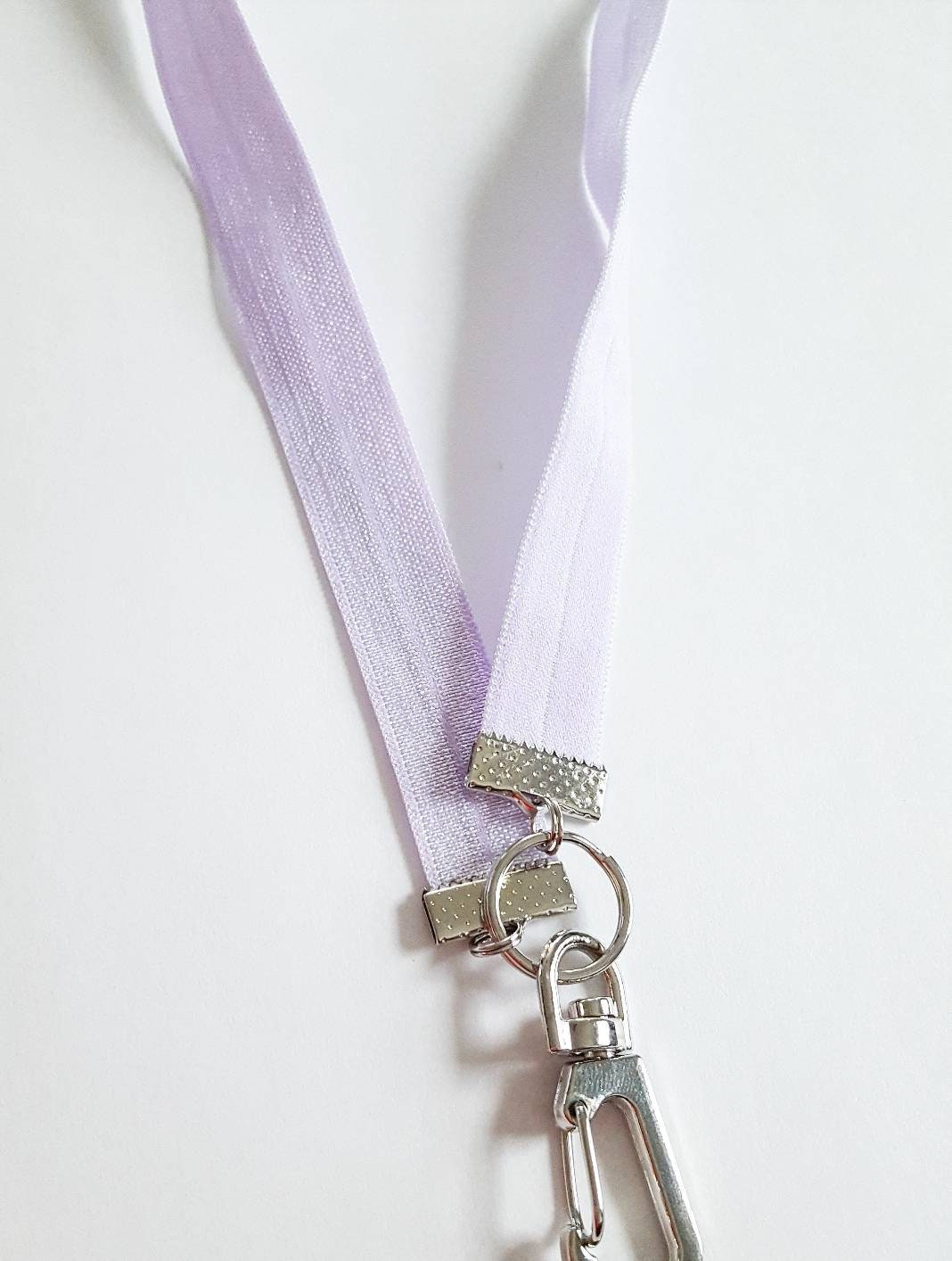 Lanyard Lilac Lanyard Badge Id Holder Necklace Lanyard | Etsy