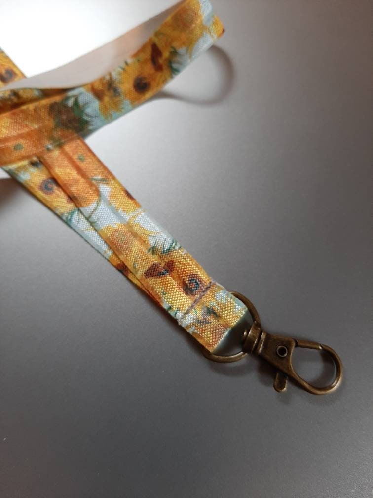 Sunflower Lanyard Lanyard Badge Id Holder Necklace | Etsy
