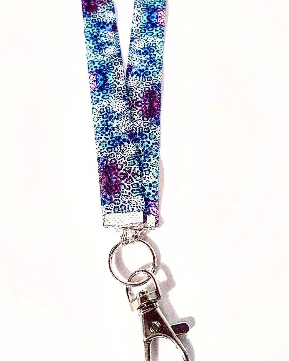 Lanyard leopard lanyard badge id holder necklace lanyard | Etsy