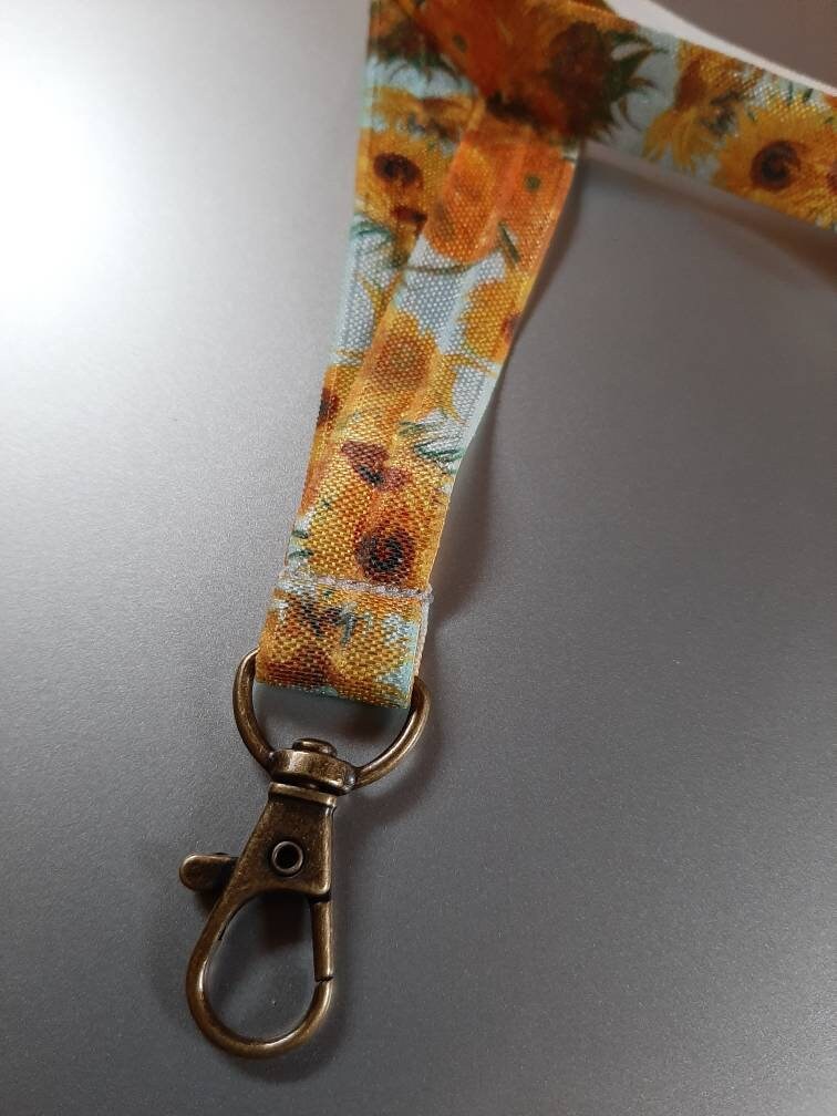 Sunflower Lanyard Lanyard Badge Id Holder Necklace | Etsy
