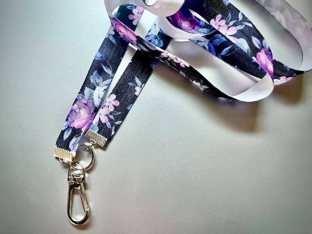 Lanyard Lanyard Flowers Badge Id Holder Necklace Lanyard Elastic ...