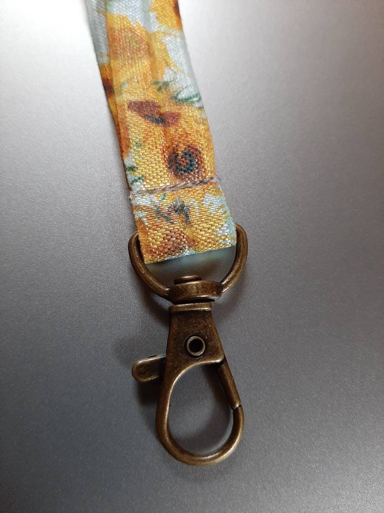 Sunflower Lanyard Lanyard Badge Id Holder Necklace | Etsy