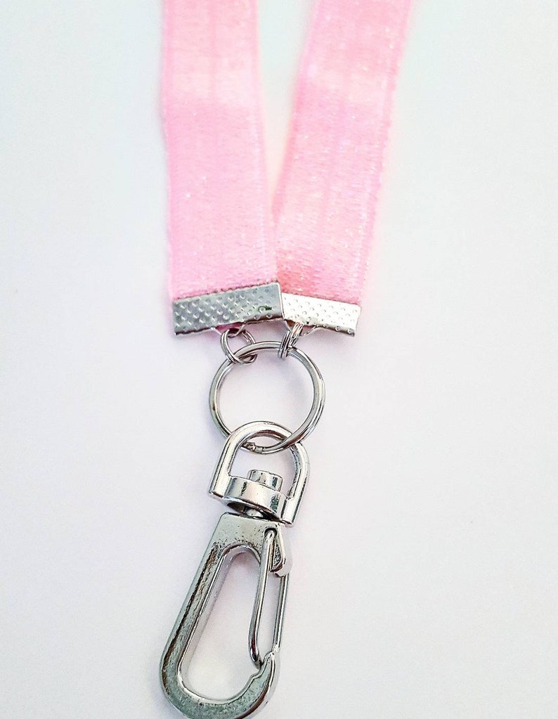 Sparkle Pink Lanyard Badge Id Holder Necklace Lanyard - Etsy