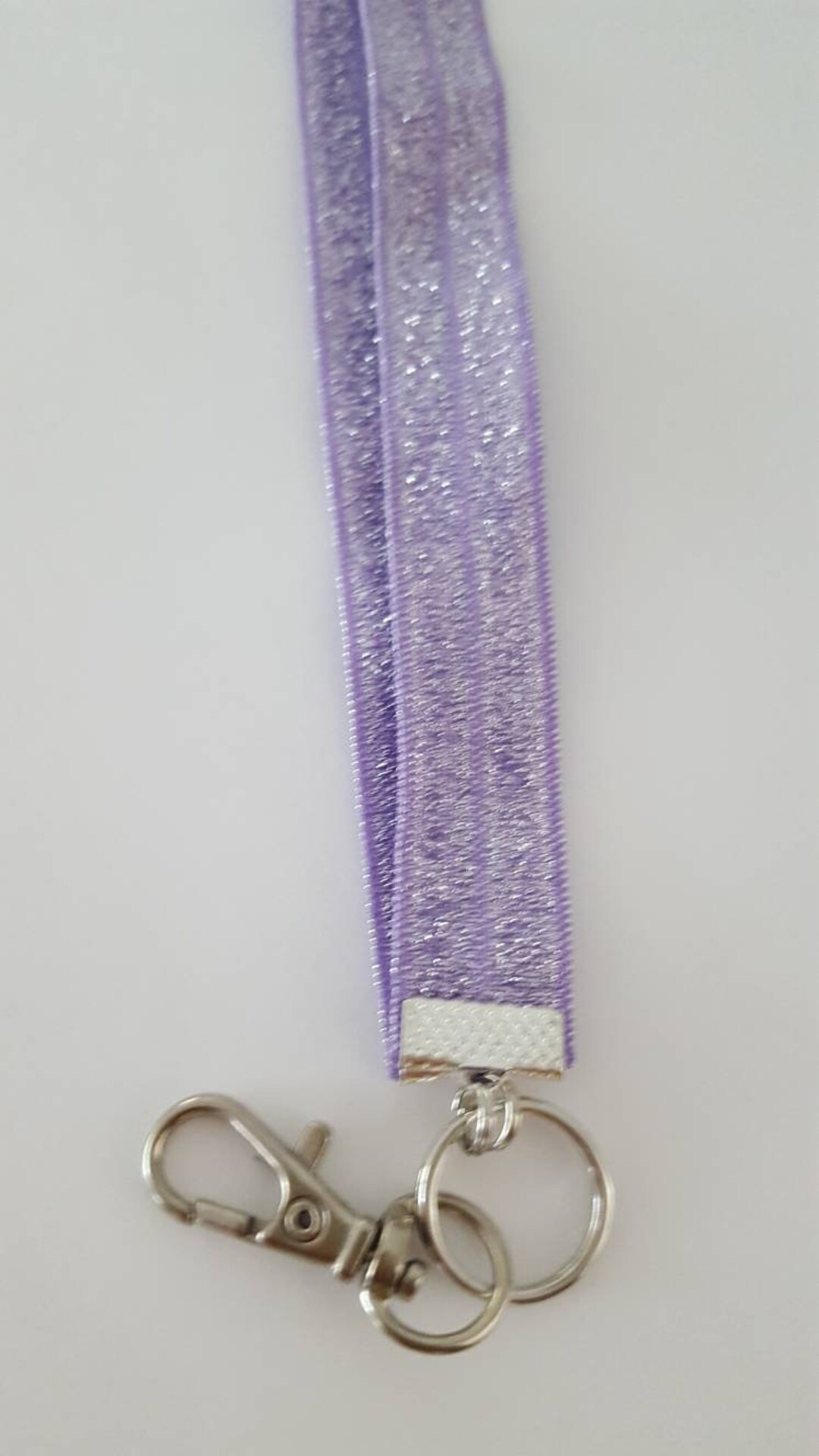 Sparkle Purple Lanyard | Badge Id Holder | Necklace Lanyard | Elastic ...