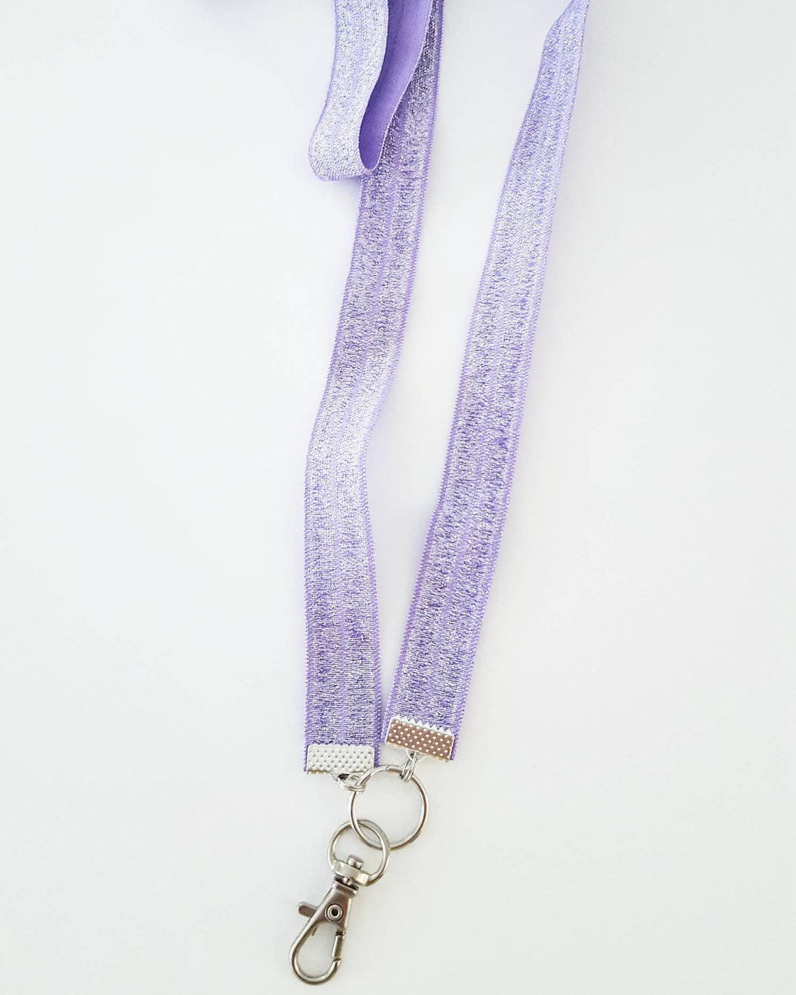 Sparkle Purple Lanyard | Badge Id Holder | Necklace Lanyard | Elastic ...